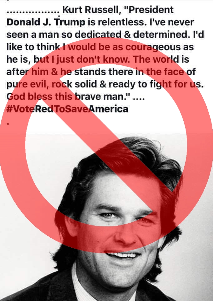 Bogus Kurt Russell Quote Strikes Again - FactCheck.org