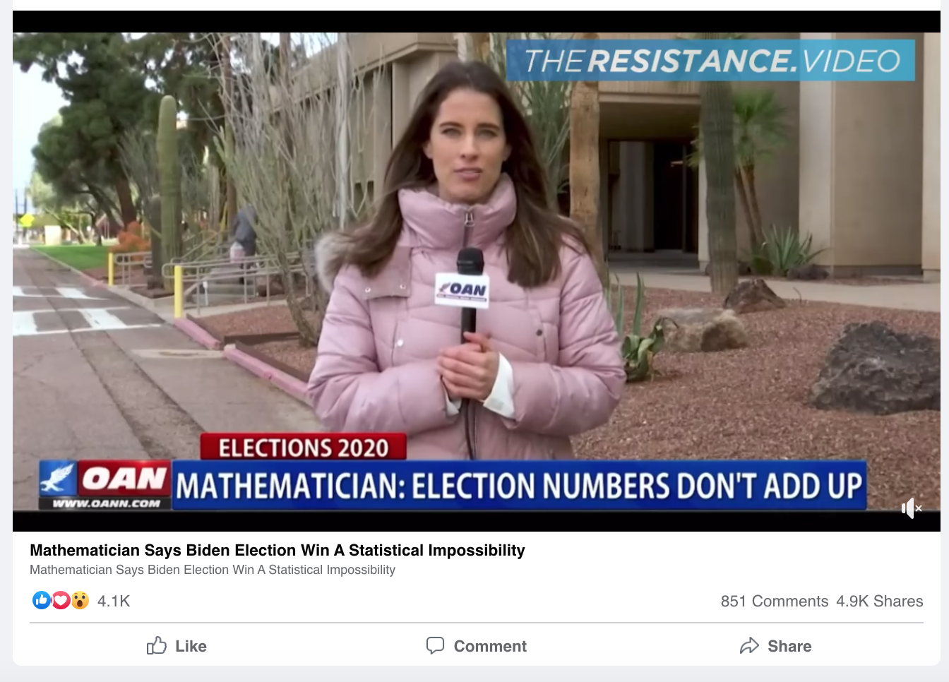 OAN Report Features Baseless Assertion of Election Fraud by Algorithm ...
